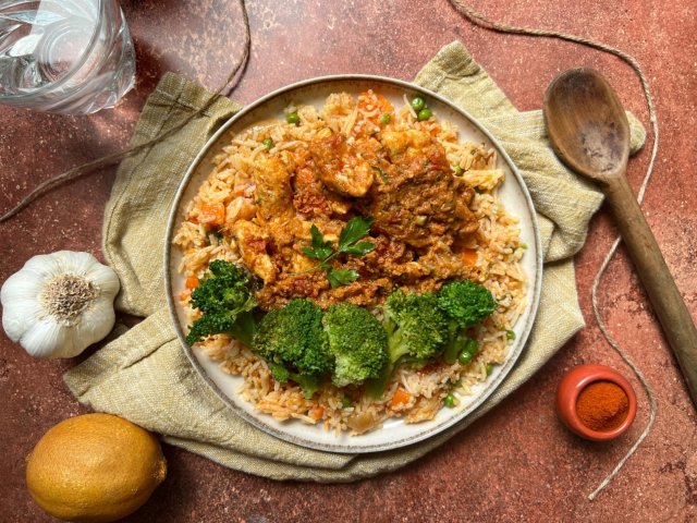 Poulet tandoori et purée de patate douce fait maison, découvrez les ...
