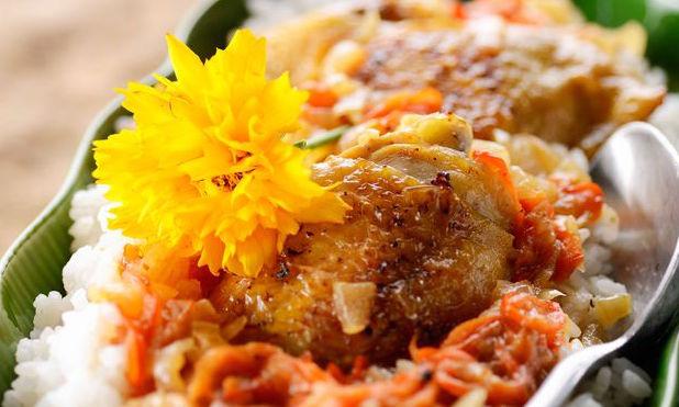 Poulet yassa & riz ~ Moelleux au citron | Avekapeti