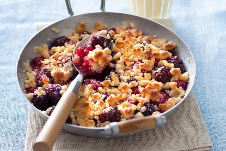 Filets de rouget et riz ~ Crumble aux fruits rouges | Avekapeti